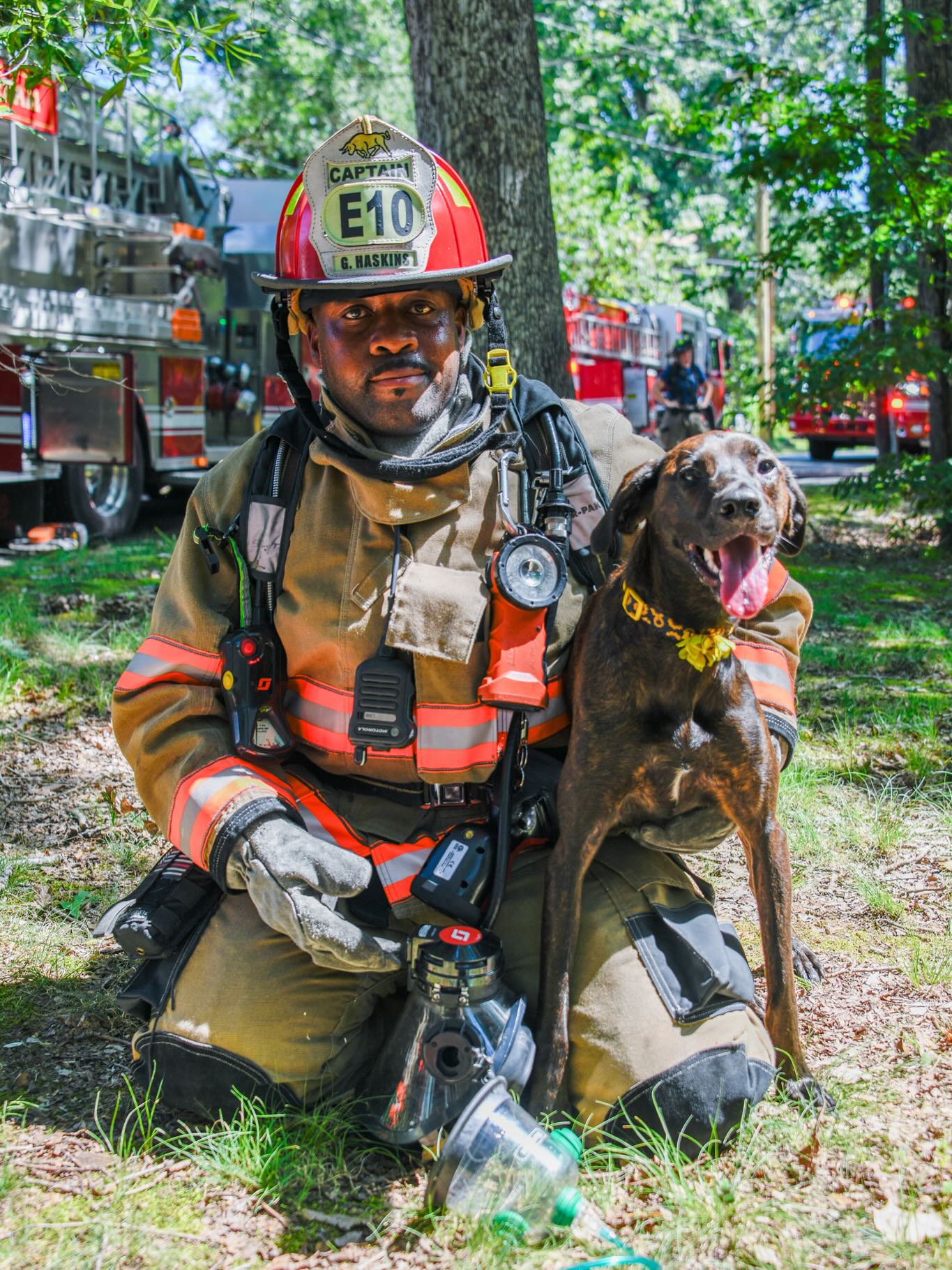 Dog rescued from burning house and being cared for by Durham ...